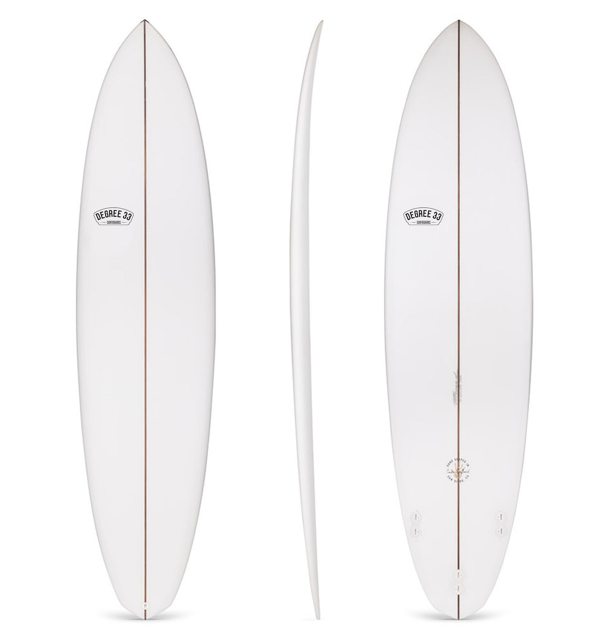 8'2" Easy Rider Fish Longboard (Poly) - Degree 33 Surfboards