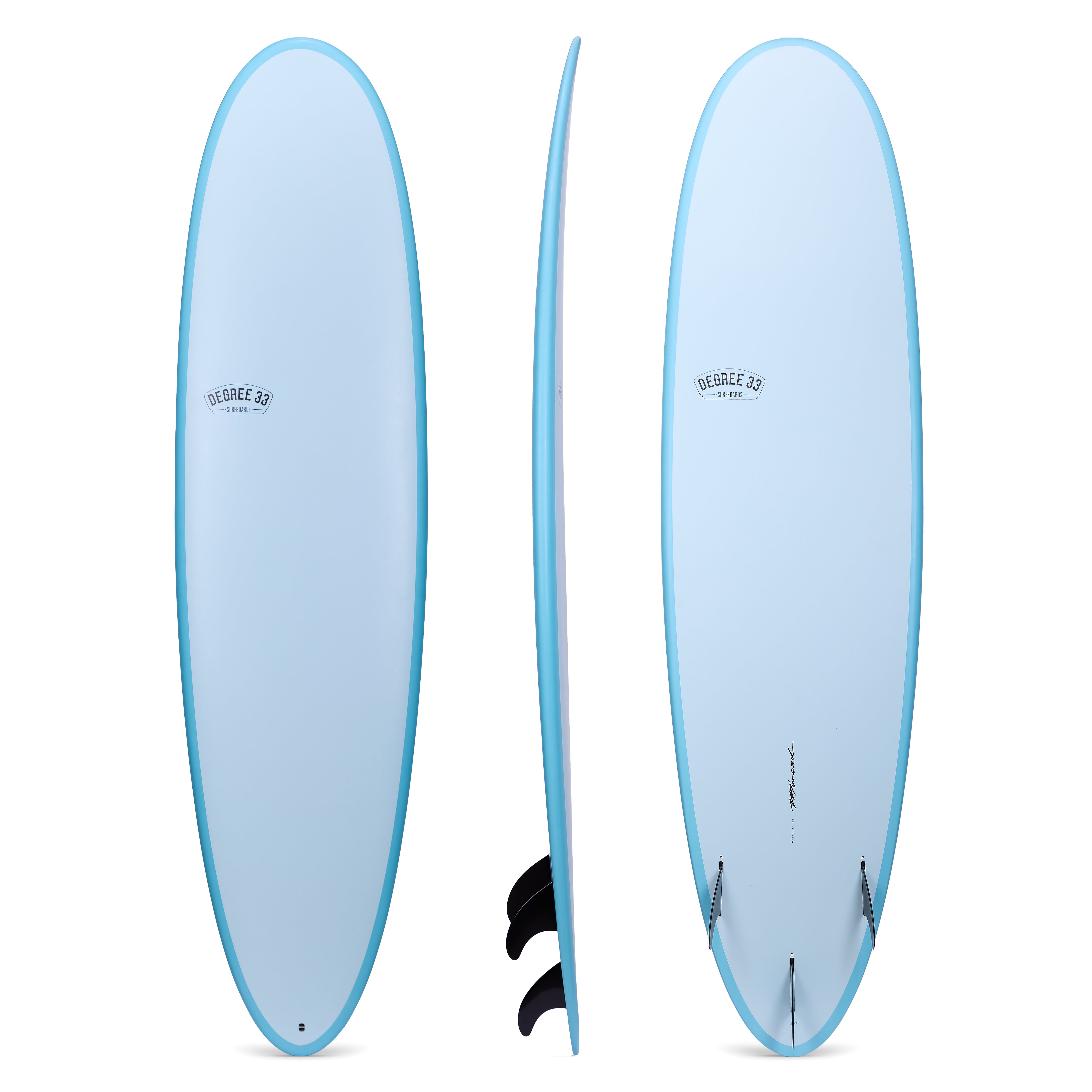 7'2" Poacher Funboard Surfboard Seaweed Rail (Epoxy) – Degree 33 Surfboards