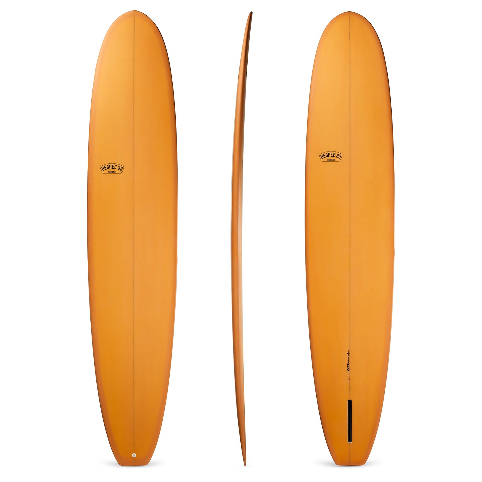 9'7" Wedge Noserider Red Rail Longboard Surfboard (Poly) - Degree 33 ...