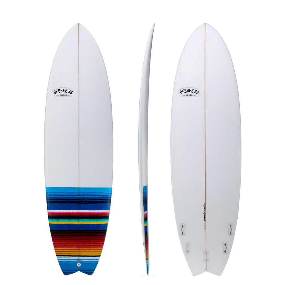 7'6" Easy Rider Surfboard Aqua Rail (Epoxy) - Degree 33 Surfboards