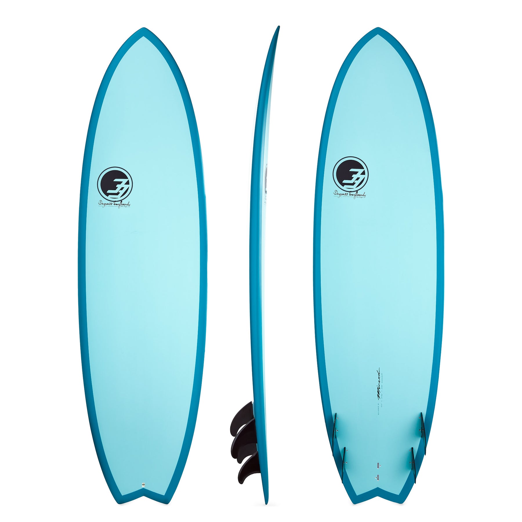 7'6" Easy Rider Surfboard Aqua Rail (Epoxy) – Degree 33 Surfboards