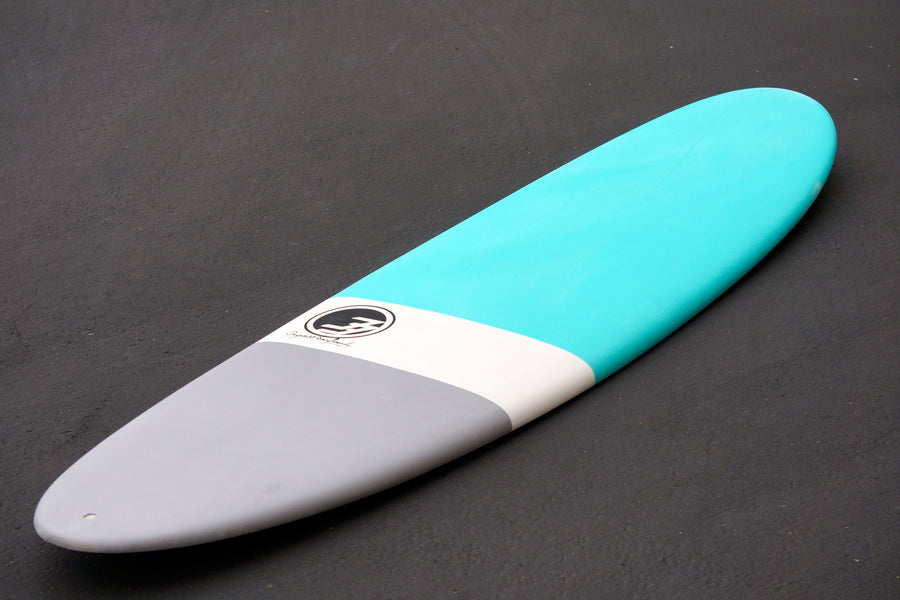 7'2" Poacher Funboard Surfboard Aqua Dip (Hybrid Epoxy Softtop ...